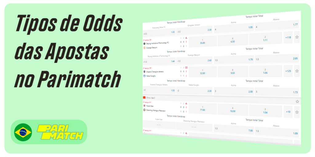 Odds das apostas no Parimatch